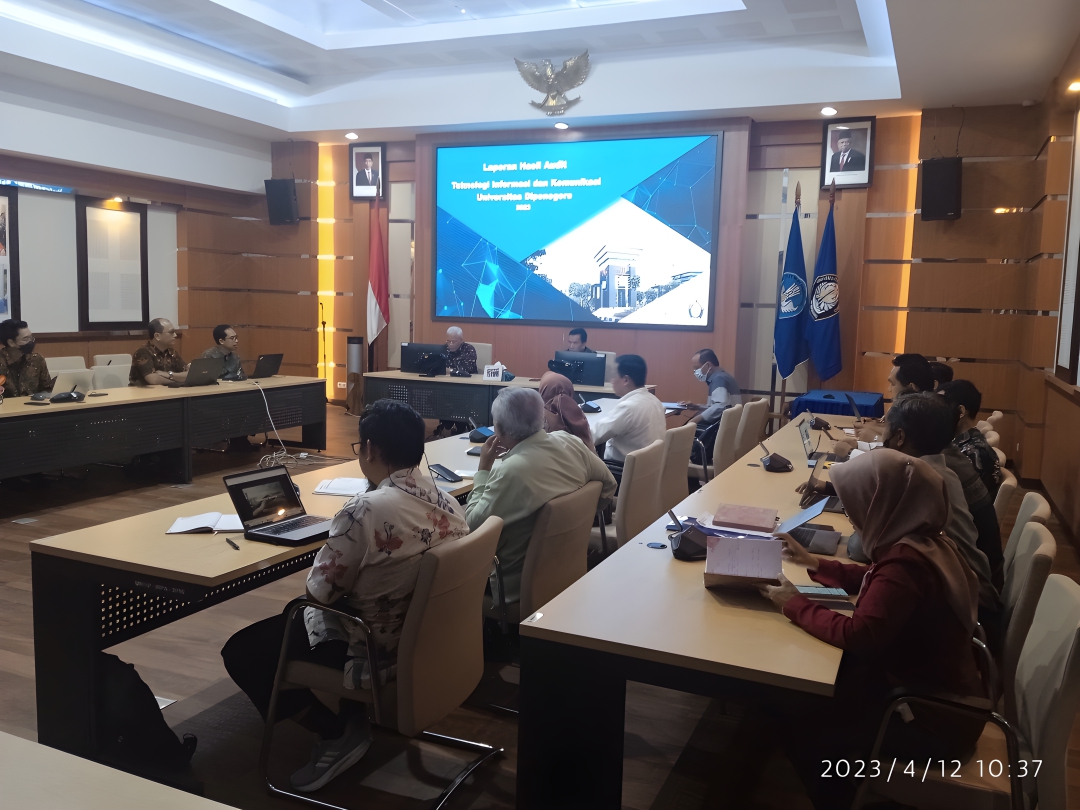 UNDIP ICT Audit Exit Meeting 2023 - Satuan Pengawas Internal UNDIP